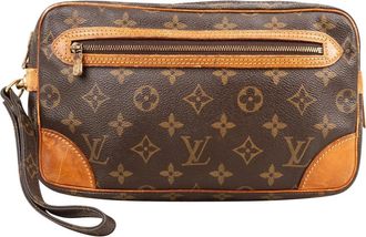 Louis Vuitton Crossbody Bags - Louis Vuitton Monogram Canvas Marly Dragonne Clutc - Gr. unisize - in Braun - f&uuml;r Damen