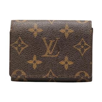 Louis Vuitton Pre-owned Vintage Monogram Canvas Card Holder - - Pre-owned - Damen - Braun - ONE SIZE