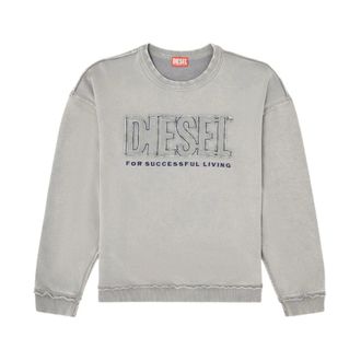 Diesel Homme, Sweatshirts et sweats &agrave; capuche, Gris, Taille: M S-Boxt Raw V1