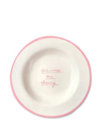 Laetitia Rouget assiette &agrave; dessert Dis-moi oui - Tons neutres