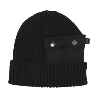 Alpha Industries Homme, Accessoires, Noir, Taille: ONE Size Bonnet Utility Alpha Industries