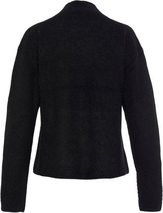 HUGO BOSS Strickpullover Fagda Premium Damenmode mit geripptem Stehkragen