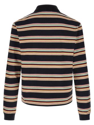 Marni Multicolor-Striped Polo - Black