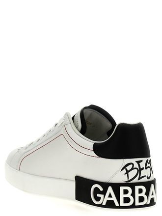 Dolce & Gabbana Mens Bicolor Calfskin Sneakers