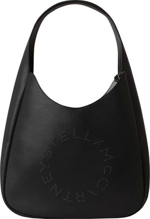 Stella McCartney Femme, Sacs, Noir, Taille: ONE Size Logo Studded Large Hobo Bag