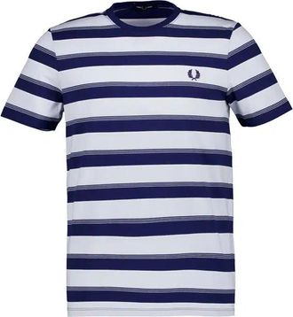 Fred Perry Herren T-Shirt blau gestreift