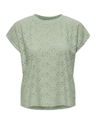 Only Damen Onlsmilla S/S Top JRS Noos T-Shirt, Frosty Green, X-Small