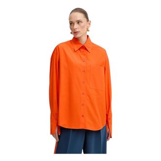 Patrizia Pepe Damen, Blusen & Hemden, Orange, SGr&ouml;&szlig;e