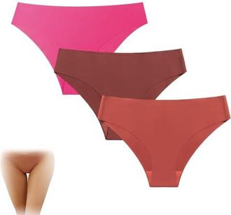 Generic Sous-v&ecirc;tements sans orteil de chameau, r&eacute;sistant &agrave; la transpiration, respirant, confortable, sans couture, sous-v&ecirc;tements invisibles en soie glac&eacute;e, M