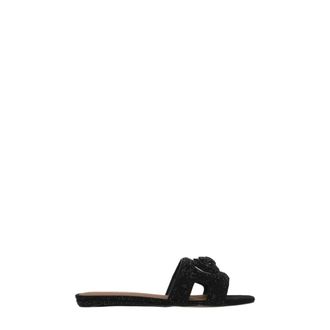 Kurt Geiger Femme, Chaussures, Noir, Taille: 37 EU Eagle Cut-Out Flat Sandal