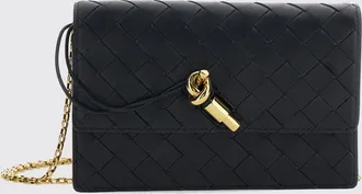 Bottega Veneta Mini sac Andiamo en cuir dagneau Intrecciato avec bandouli&egrave;re cha&icirc;ne