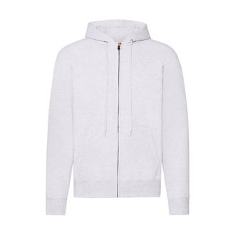 Fruit Of The Loom Fruit of the Loom - Classic Hoodie mit durchgehendem Rei&szlig;verschluss f&uuml;r Herren/Damen Unisex (Wei&szlig;)