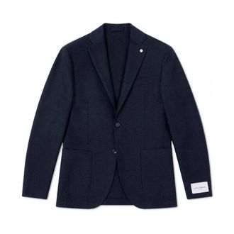 Luigi Bianchi Mantova Veste en m&eacute;lange de laine et cachemire - Homme - Vestes - Bleu - Taille: M