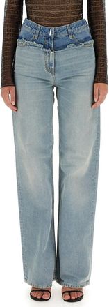 Givenchy Oversize Cotton Jeans - Blue