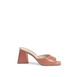 19V69 Femme, Chaussures, Orange, Taille: 36 EU Élégantes Mules à Talons en Cuir
