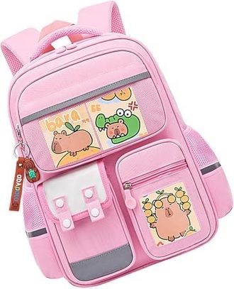 Generic Capybara Sac &agrave; dos - Sac &agrave; bandouli&egrave;re animal mignon Capybara | Sac &agrave; dos &agrave; th&egrave;me pour enfants, sac &agrave; dos en peluche Capybara pour les voyages scolair