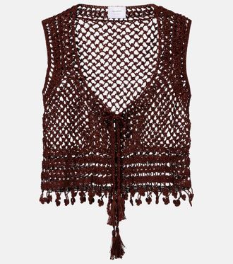 Anna Kosturova Top court Marrakesh en coton