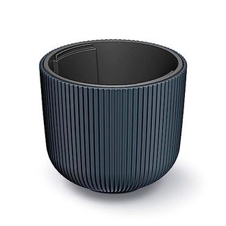 Prosperplast Anthrazitfarbener Pflanzk&uuml;bel, mit Beh&auml;lter, Kollektion MILLY, 39,1 x 39,1 x 32,1 cm, Fassungsverm&ouml;gen 31 L