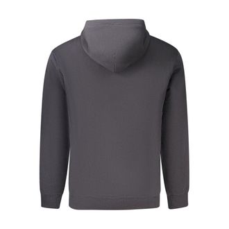 Napapijri Logo-Printed Cotton Hoodie - Gray