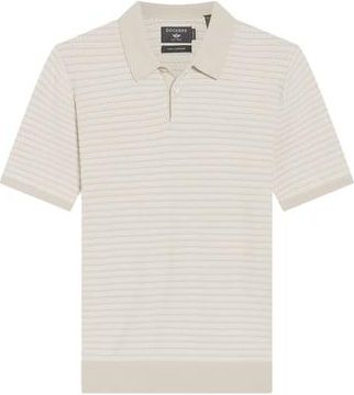 Dockers Polo ray&eacute; en coton m&eacute;lang&eacute;