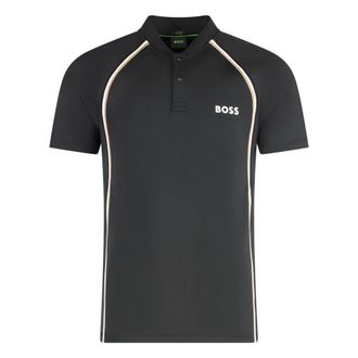 HUGO BOSS Pariq TOC Mesh Polo - - Tops - Herren - Schwarzk - XS