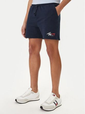 Tommy Jeans Sportshorts Signature DM0DM23017 Dunkelblau Regular Fit