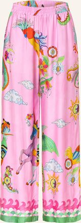 Milano Milano Italy Marlenehose Aus Satin pink