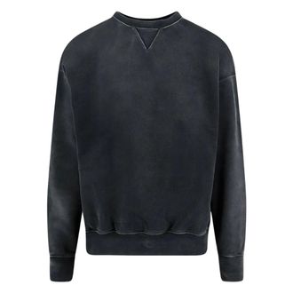 Maison Margiela Faded Sweatshirt aus Baumwolle mit Logo - - Sweatshirts & Hoodies - Herren - Schwarzk - L