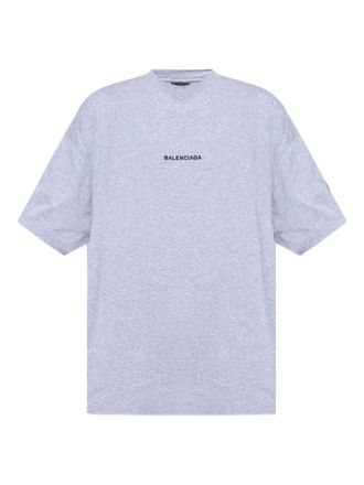 Balenciaga t-shirt à patch logo - Gris