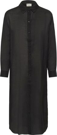 MY ESSENTIAL WARDROBE Femme, Robes, Noir, Taille: 48 FR Robe Chemise