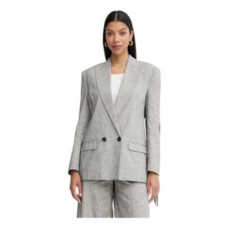 Pinko Zweireihiger Blazer - - Jackets - Damen - Grau - S