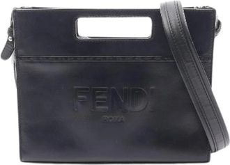 Fendi Pre-owned Sac bandouli&egrave;re 2-en-1 en cuir - Femme - Pre-owned - Noir - Taille: ONE Size