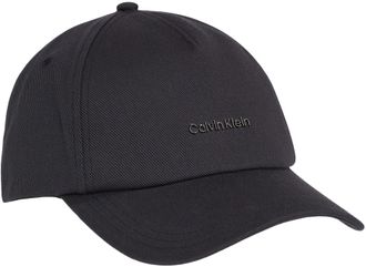 Calvin Klein Damen Cap Metal Lettering Canvas Basecap