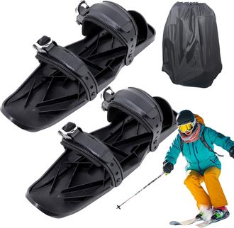 Generico Snow Skate - Multifunktionale kurze Schneeschuhe, verstellbare rutschfeste Schneeschuhe, leichte Winter-Skiausr&uuml;stung, inklusive Transport, f&uuml;r M&auml;nner