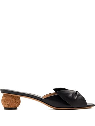 Ferragamo sandales &agrave; design nou&eacute; 45 mm - Noir