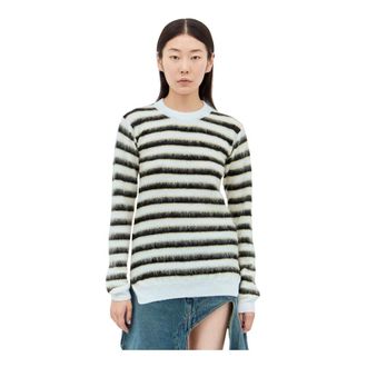 Marni Gestreifter Wollpullover - - Knitwear - Damen - Mehrfarbig - XS