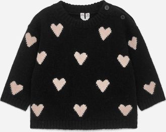 Arket Strickpullover Mit Intarsienmotiv -Schwarz