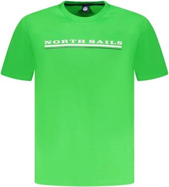 North Sails Homme, Tops, Vert, Taille: L T-shirt Homme en Coton Vert
