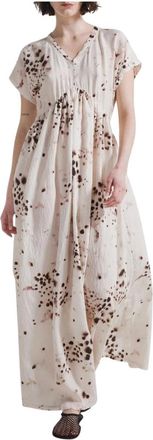 Deha Deha, Femme, Robes, Beige, Taille: 40 FR Longue Robe Fluide en Viscose Cr&ecirc;ponn&eacute;e