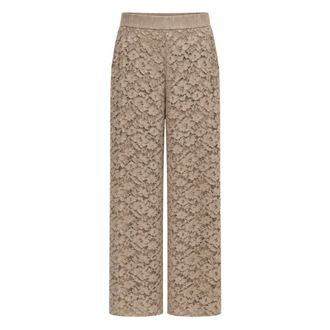 Clips Weite Hosen - - Trousers - Damen - Beige - 2XL