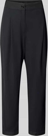 Marc Cain Bundfaltenhose in Two-Tone-Machart