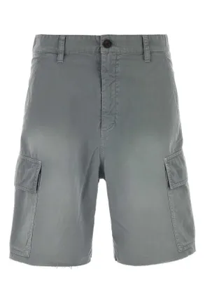 Miu Miu Cargo Twill Bermuda Shorts - Gray