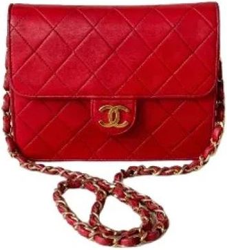 Chanel Pre-owned Timeless Mini Square - Femme - Pre-owned - Rouge - Taille: ONE Size