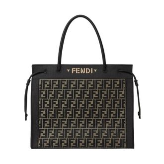 Fendi Logo Roma Shopper - - Bags - Damen - Braun - ONE SIZE