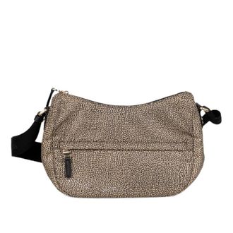 Borbonese Luna Small - Femme - Sacs - Beige - Taille: ONE Size