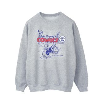 Disney Donald Duck Comics Sweatshirt f&uuml;r Herren (Grau)