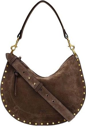 Isabel Marant Sac Oskan soft zip en cuir de veau velours