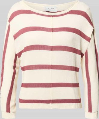 Pepe Jeans London Boxy Fit Strickpullover aus Viskose-Mix Modell ALBERTA