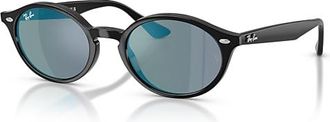 Ray-Ban Rb4315 Sonnenbrillen Schwarz Fassung Blau Glas 51-21