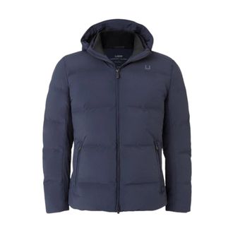 UBR Marineblaue Daunenjacke mit Primaloft-Eins&auml;tzen - - Jackets - Herren - Blau - 2XL